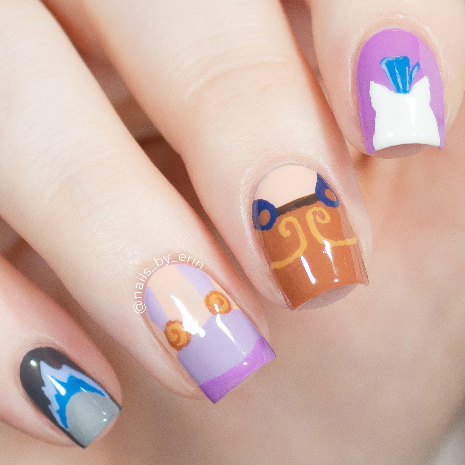 Hercules Nails | Disney Nail Art – NailsByErin