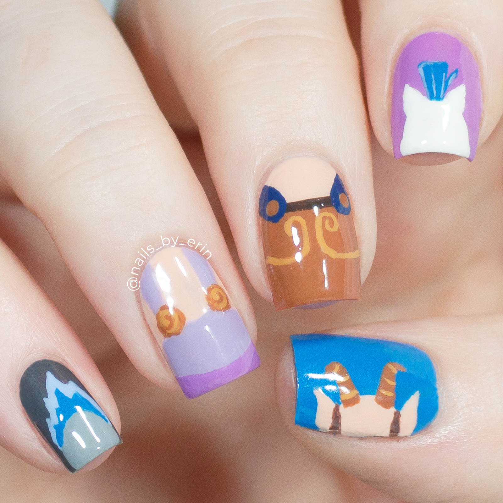 Hercules Nails | Disney Nail Art – NailsByErin